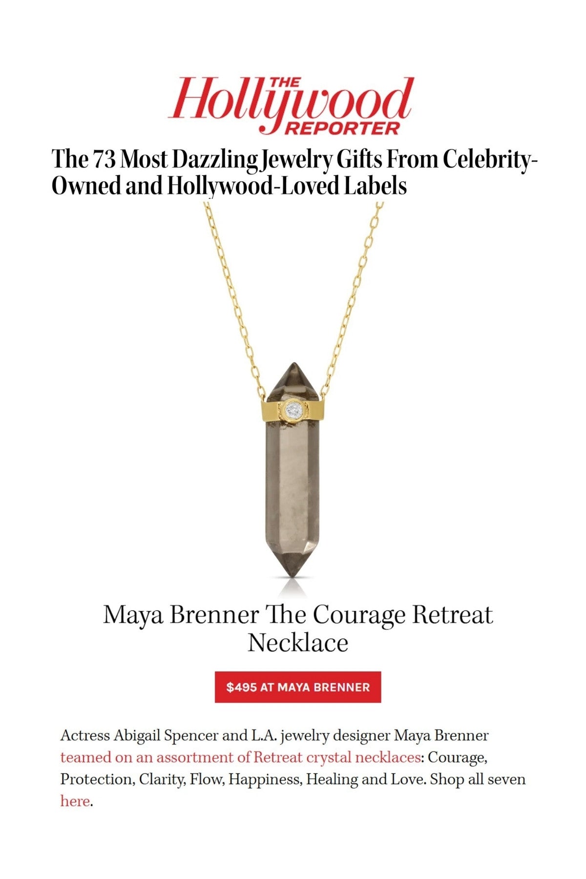 The Hollywood Reporter – Maya Brenner