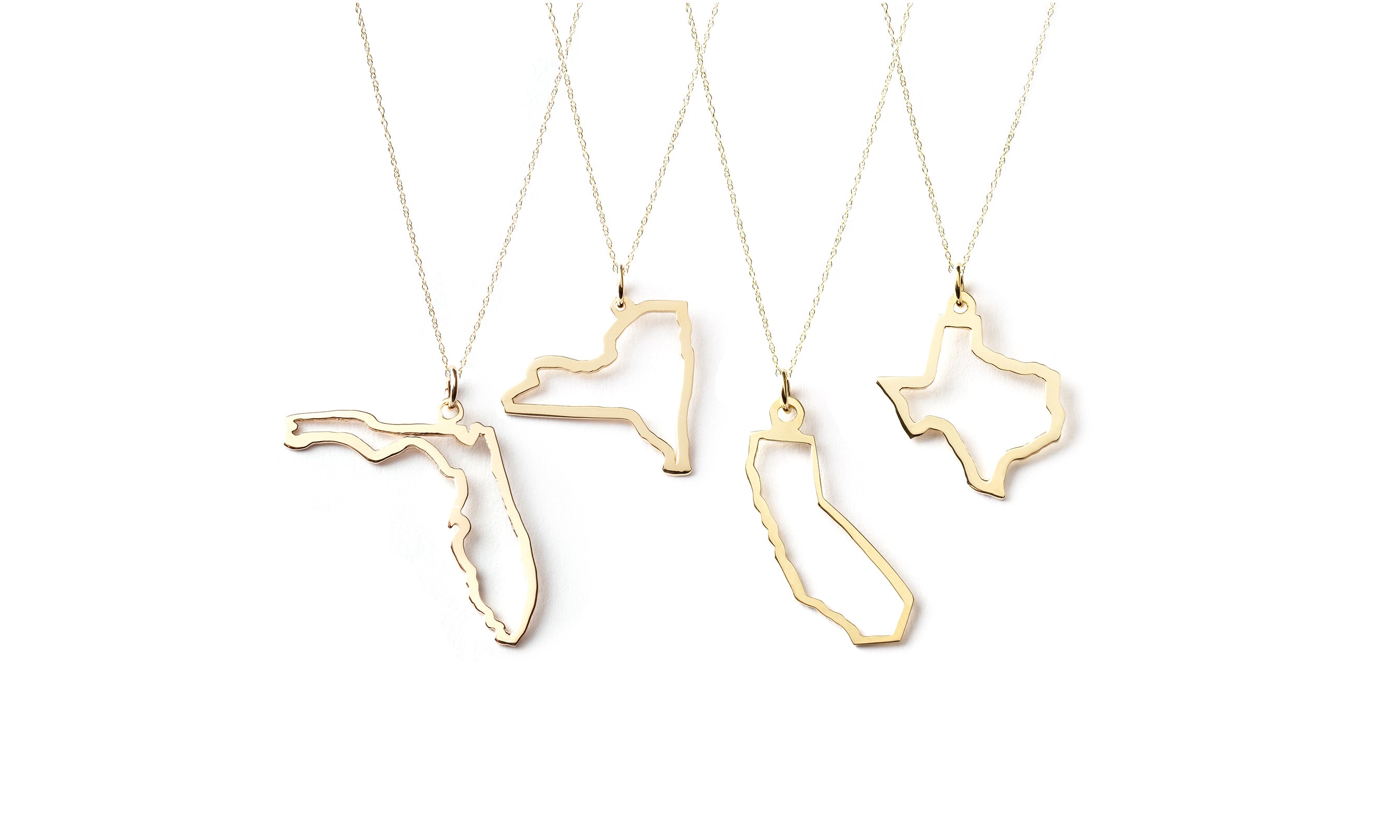 Maya Brenner State Charm Necklace