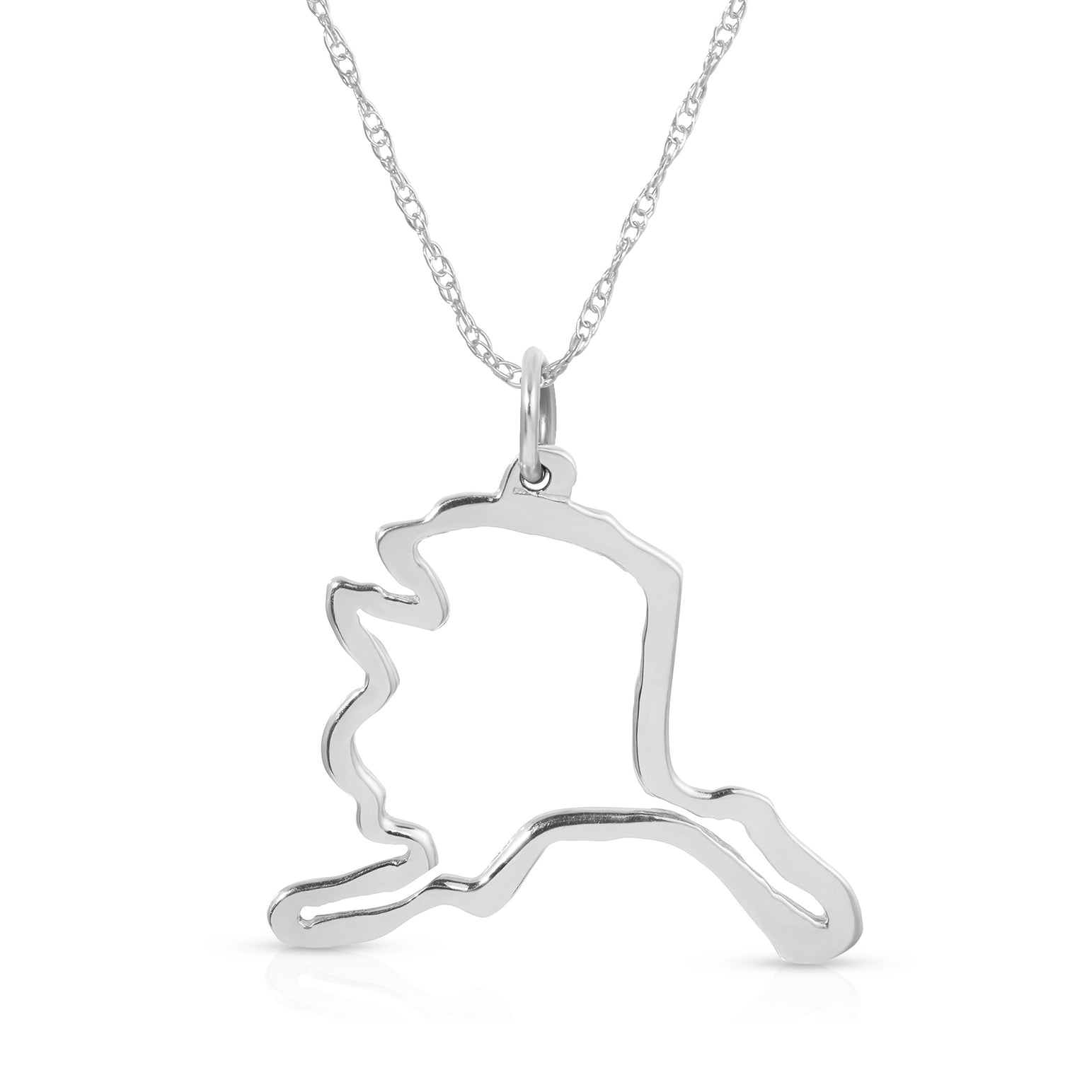 Alaska State Necklace | 14k Gold | Maya Brenner