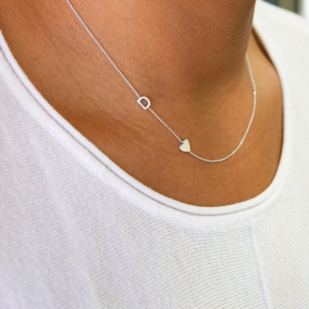 Custom Gold Necklace - 2 Letters – Maya Brenner