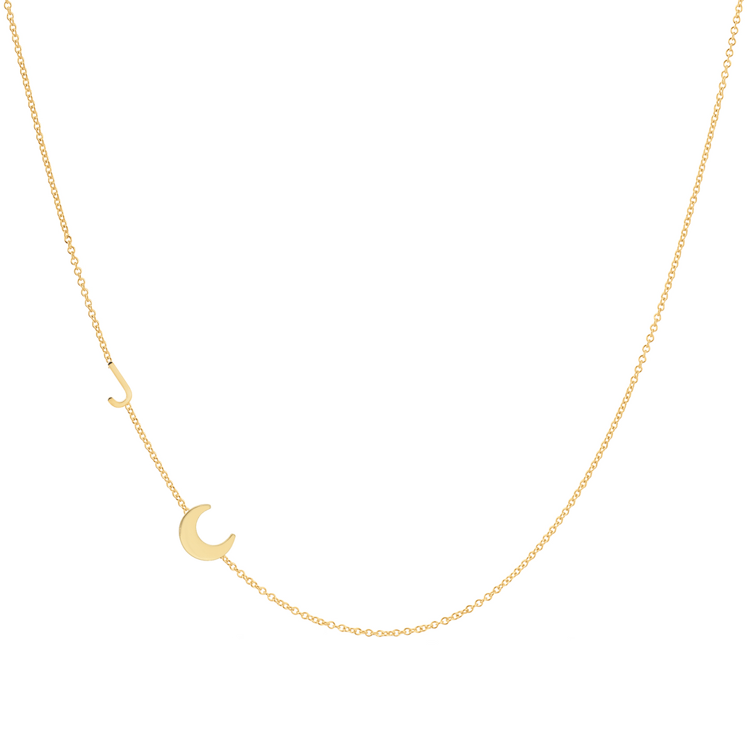 Custom Gold Necklace - 2 Letters – Maya Brenner