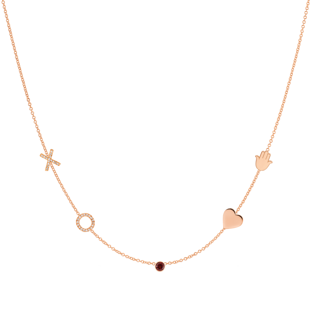 Custom Gold Necklace - 5 Letters – Maya Brenner