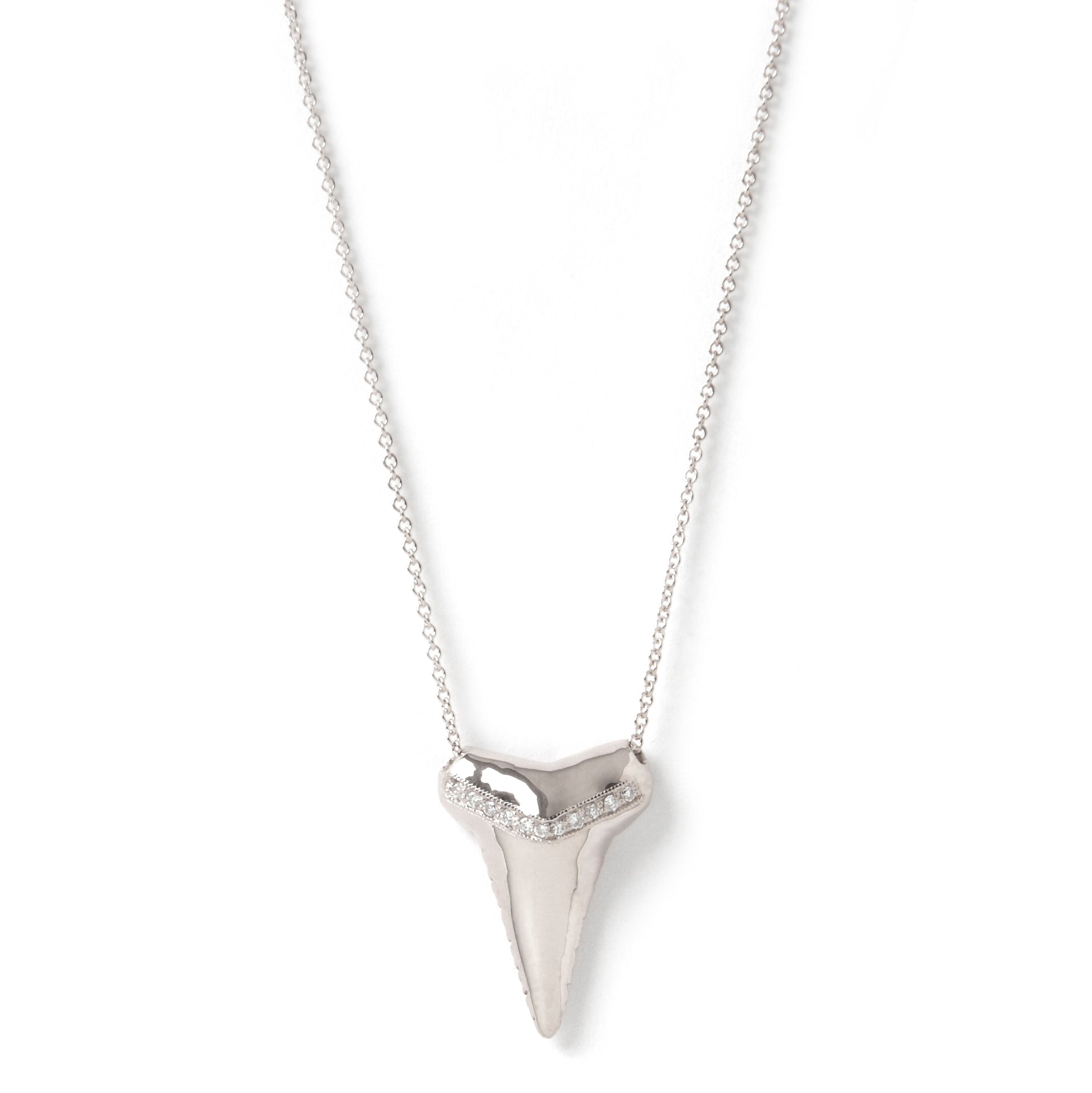 Sharktooth Necklace with Diamond Ridge – Maya Brenner