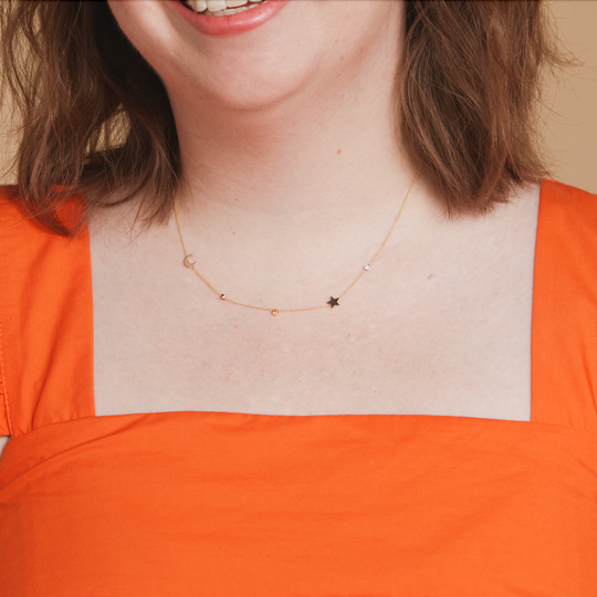 Custom Gold Necklace - 5 Letters – Maya Brenner